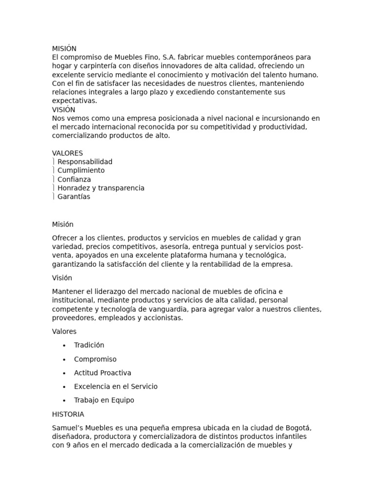 MISIÓN | PDF | Business | Calidad (comercial)