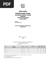 Panduan Penyusunan Kisi-Kisi Dan Soal | PDF