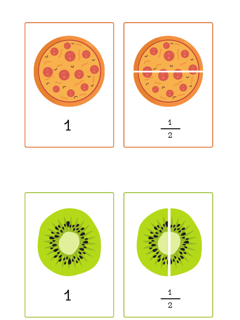 Media Kartu Pecahan Setengah | PDF