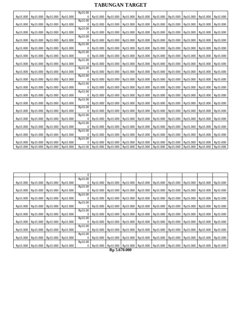 TABUNGAN TARGET | PDF