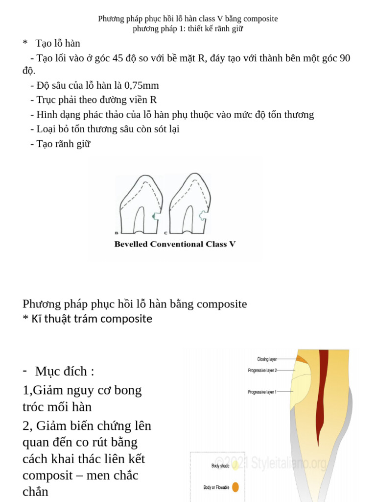 Phương Pháp PH C H I L Hàn Class V | PDF