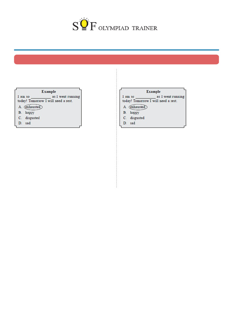 Class 9 IEO Word Knowledge Exercises | PDF | Advertising | Image