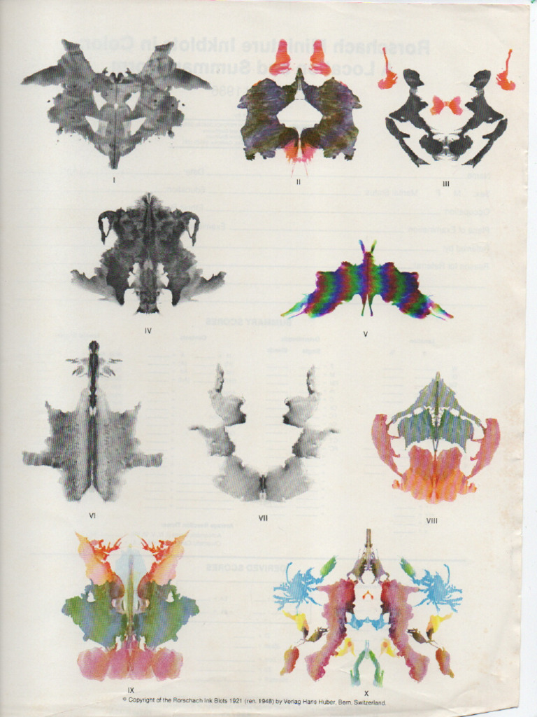 Rorschach Protocolo | PDF