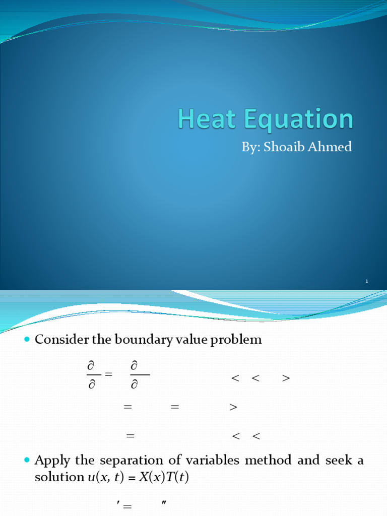 13.3 Heat Equation | PDF | Mathematical Objects | Theoretical Physics 13.3 Heat Equation | PDF | Mathematical Objects | Theoretical Physics
