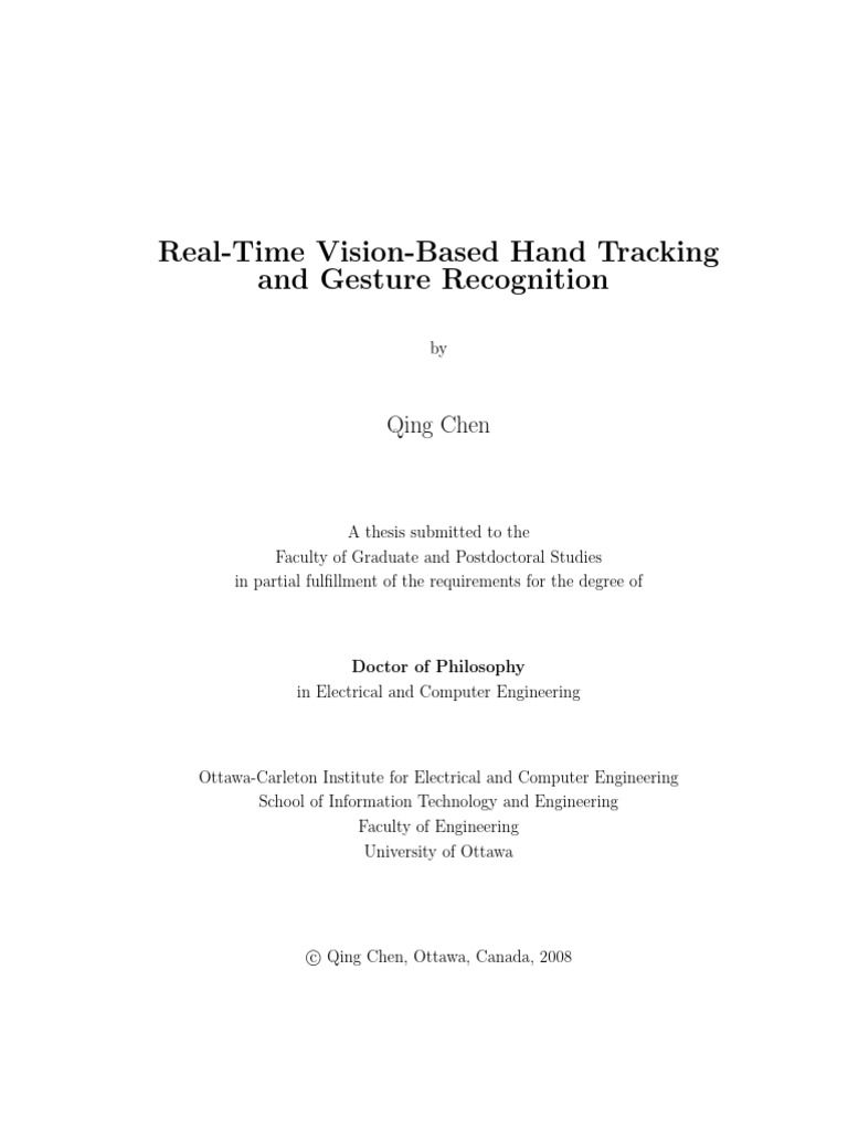 Real-Time Vision-Based Hand Tracking and Gesture Recognition | PDF | Image Segmentation | Human ...