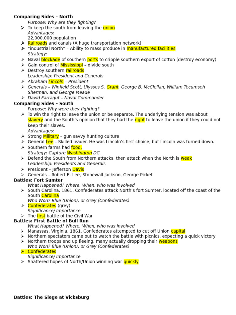 Armies and Battles Timeline | PDF | American Civil War | Abraham Lincoln