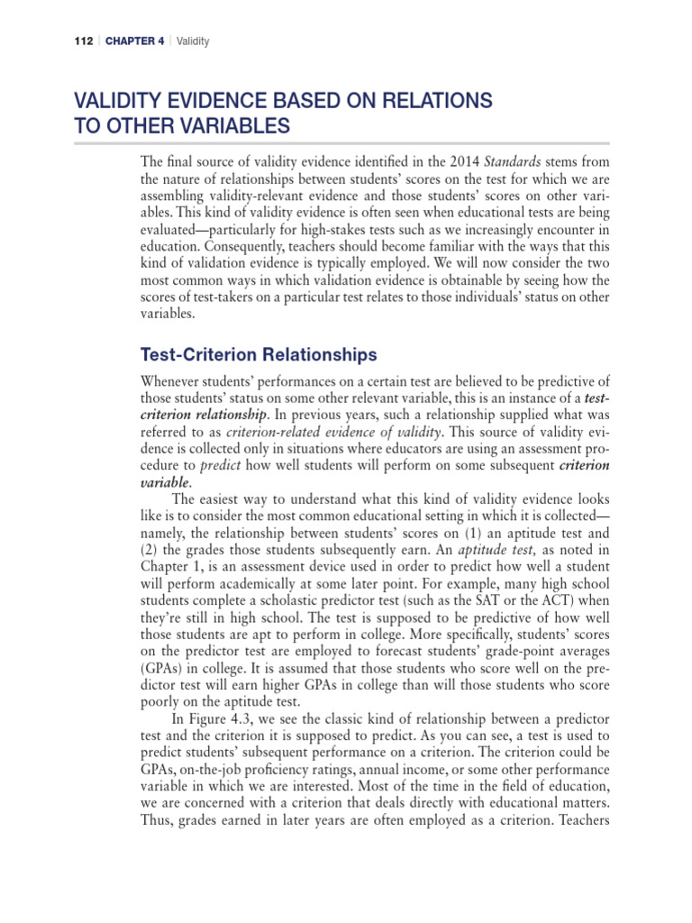 Classroom Assessment WTNTK-pages-67 | PDF | Validity (Statistics) | Educational Assessment