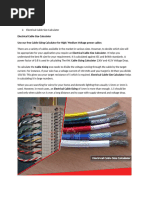 Cable Sizes Chart | PDF