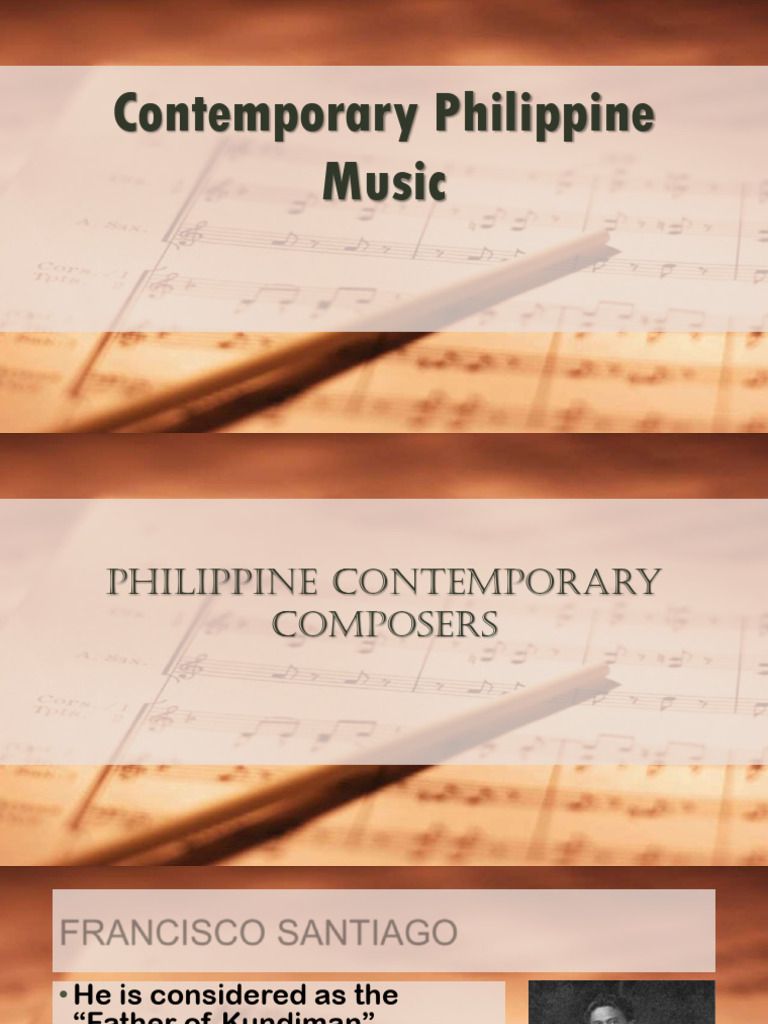 Contemporary Philippine Music Overview | PDF | Musicology | Performing Arts