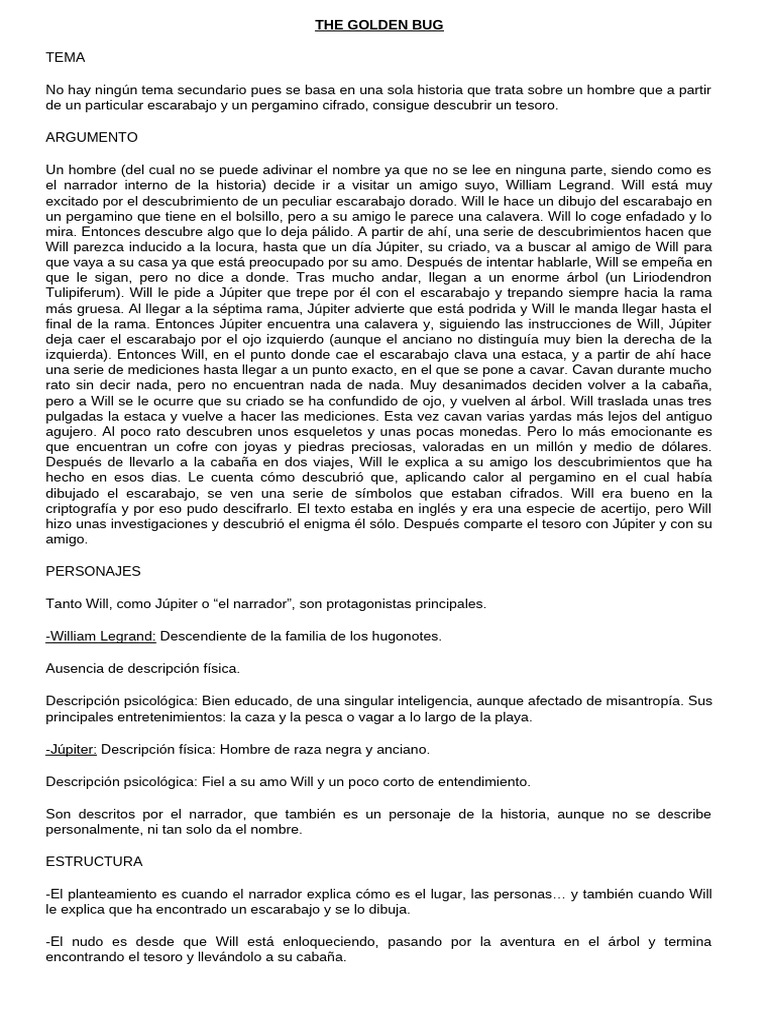 The Golden Bug | PDF