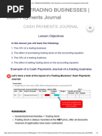 Grade 9 Financial Literacy Term 1 Cash Receipts Journal Study Notes | PDF