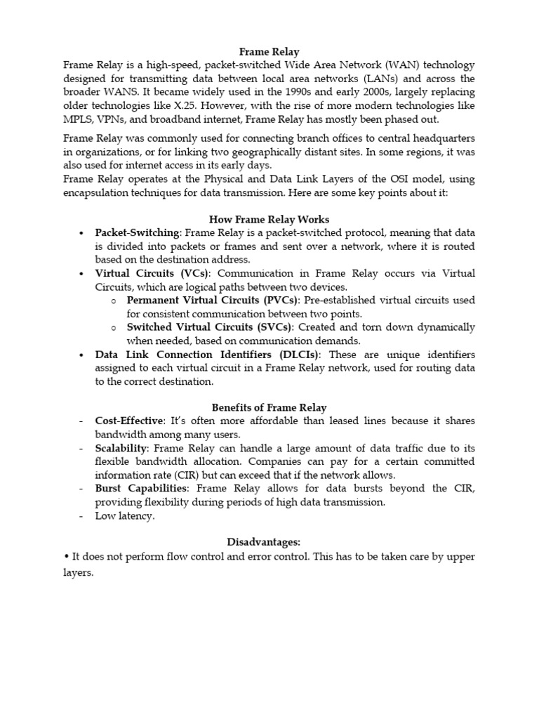 Frame Relay | PDF