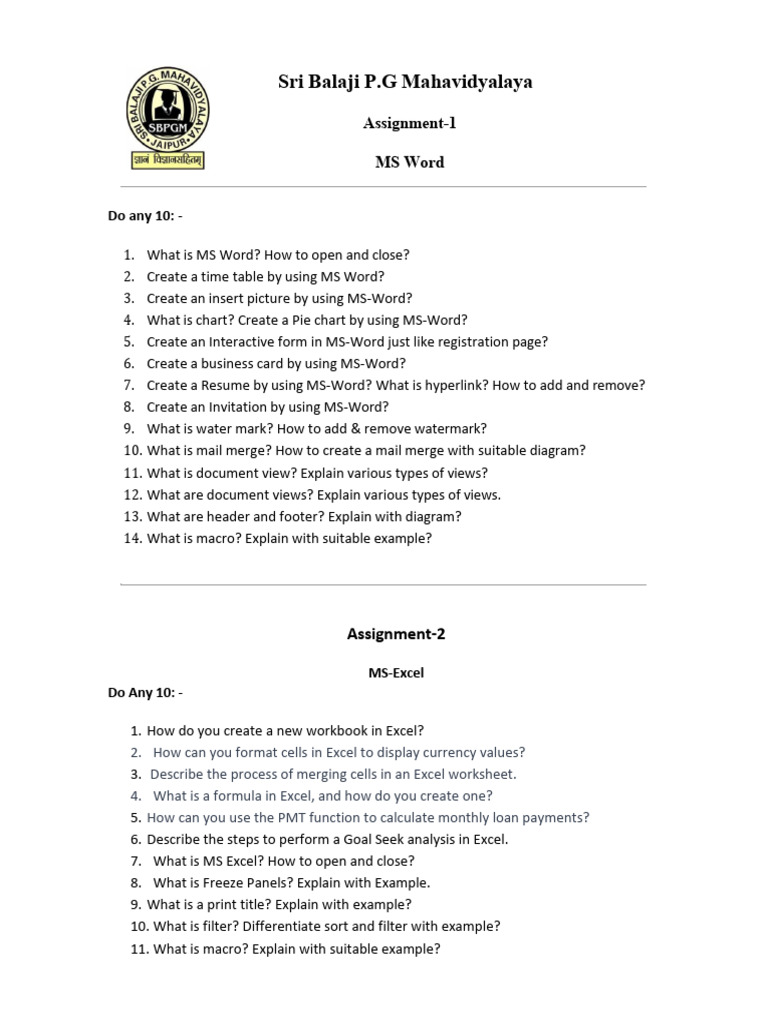 Ict bed answers | PDF | Microsoft Excel | Microsoft Word