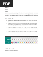 Cable Sizes Chart | PDF