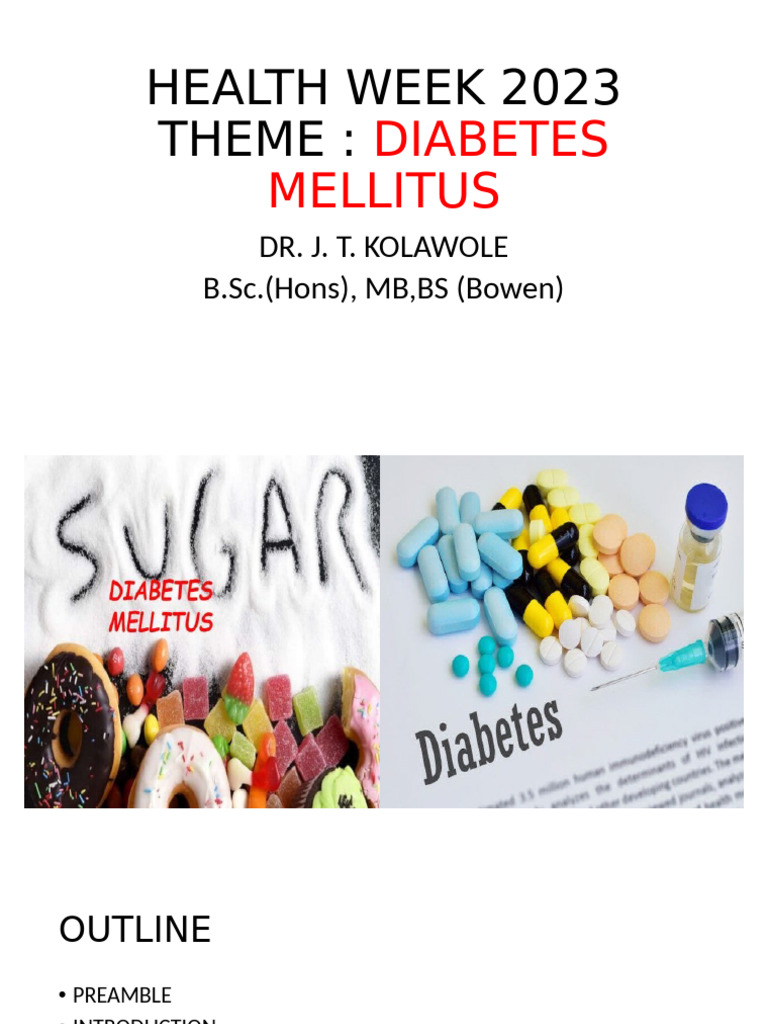 Diabetes Mellitus: Health Week 2023 Guide | PDF | Diabetes | Gestational Diabetes