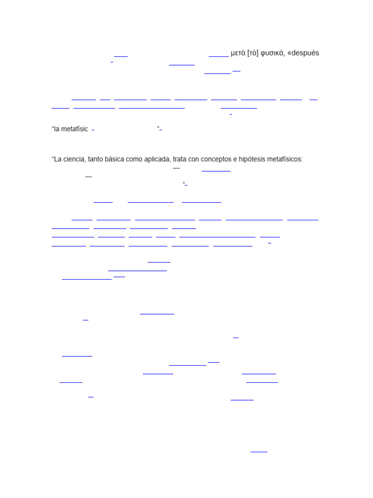 METAFISICA | PDF | Metafísica | Teoría de sustancias