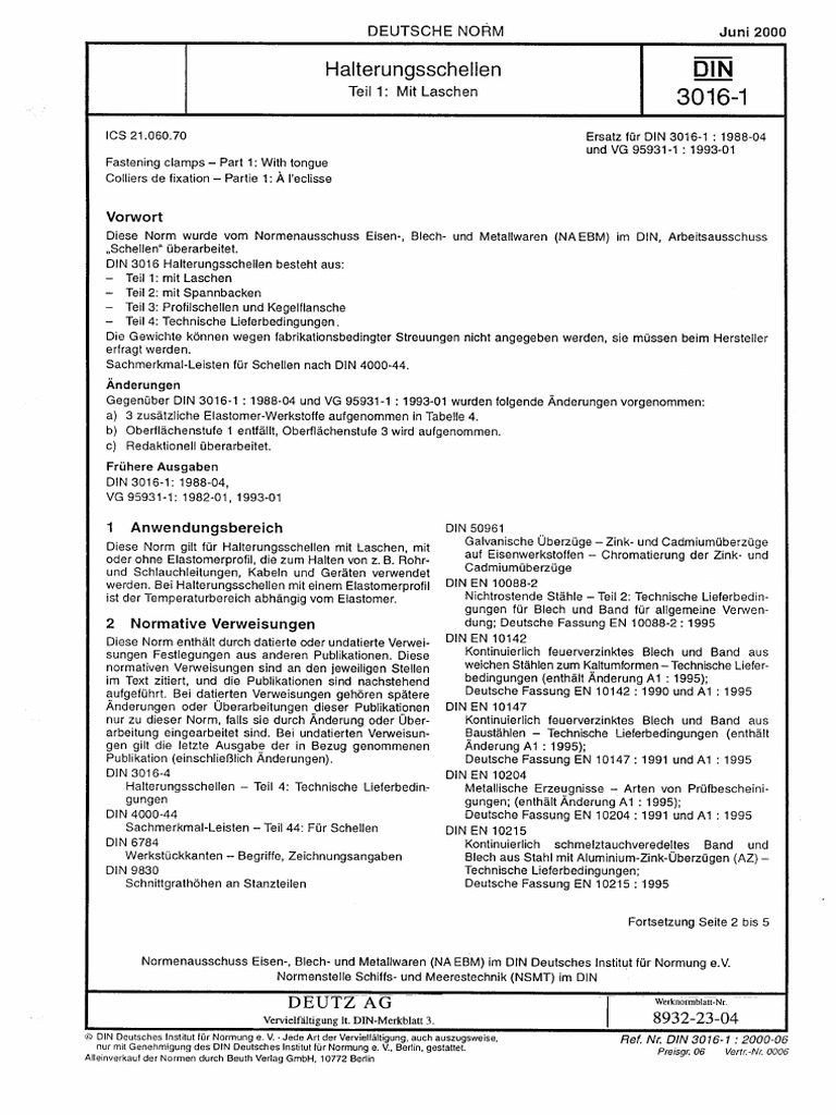 Din 3016-1 | PDF
