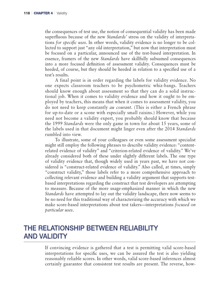 Classroom Assessment WTNTK-pages-70 | PDF | Validity (Statistics) | Evidence