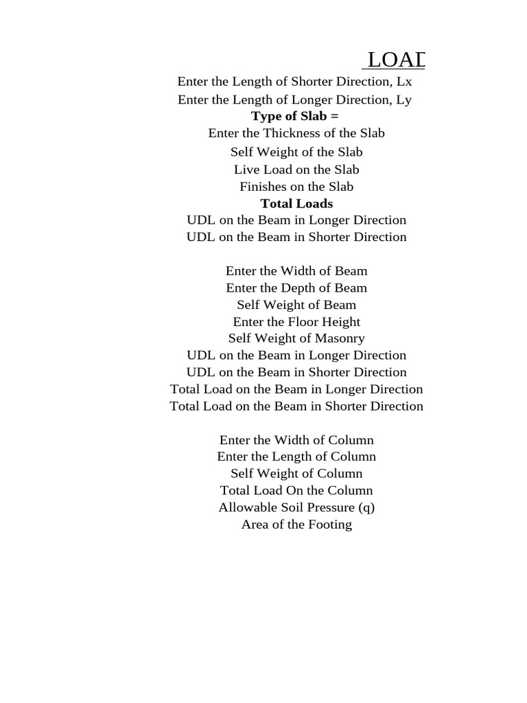 Slab Load Calculation Guide | PDF