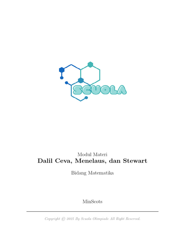 Dalil Ceva, Menelaus, Dan Stewart | PDF