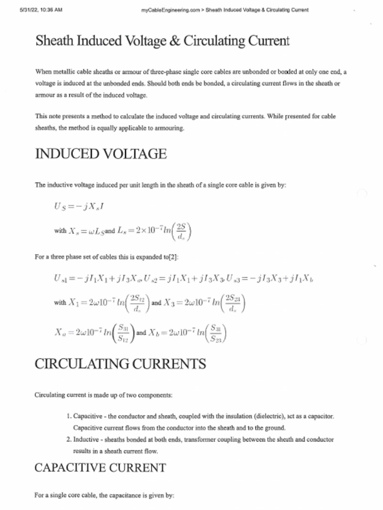 Sheath Voltage and Current | PDF