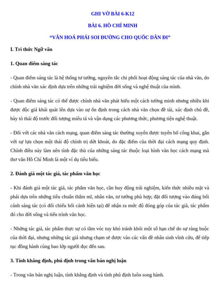 Ghi V Bài 6-K12 | PDF