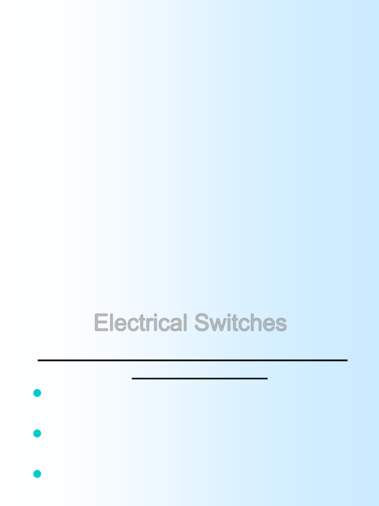 6.Switch types | PDF | Switch | Relay