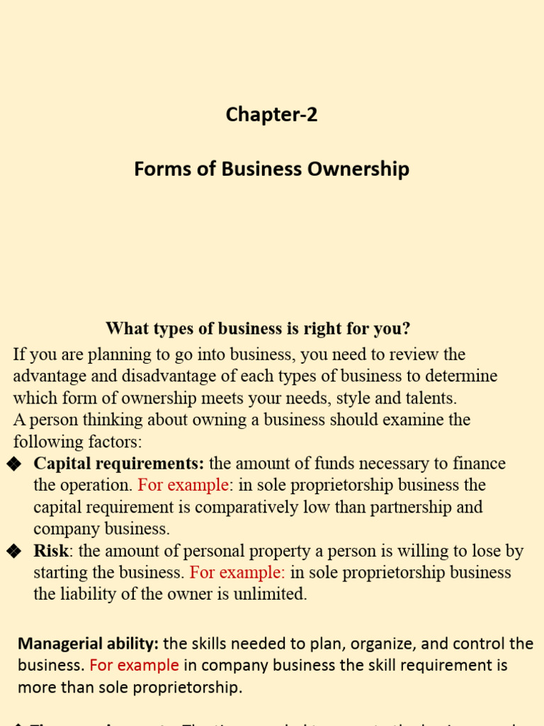 BUS 101 Chapter 2.pptx | PDF | Partnership | Corporations