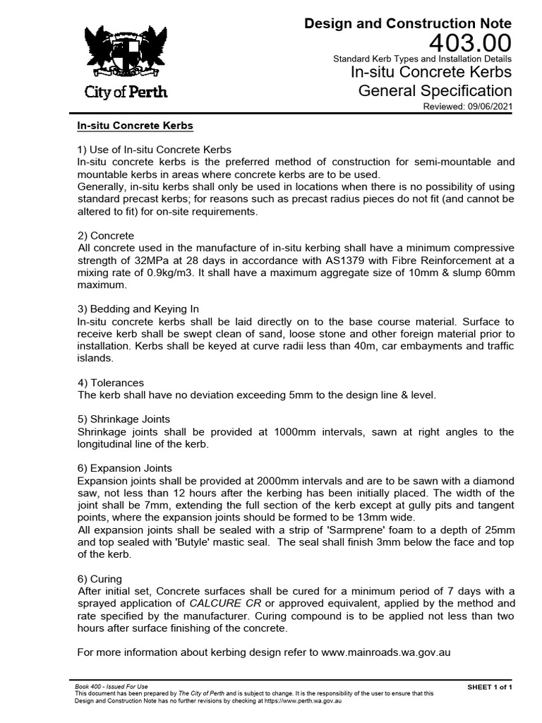 BOOK 400 Standard Kerb Types and Installation Details v12 - Part23 ...