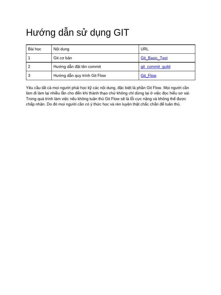Huong Dan Su Dung GIT | PDF