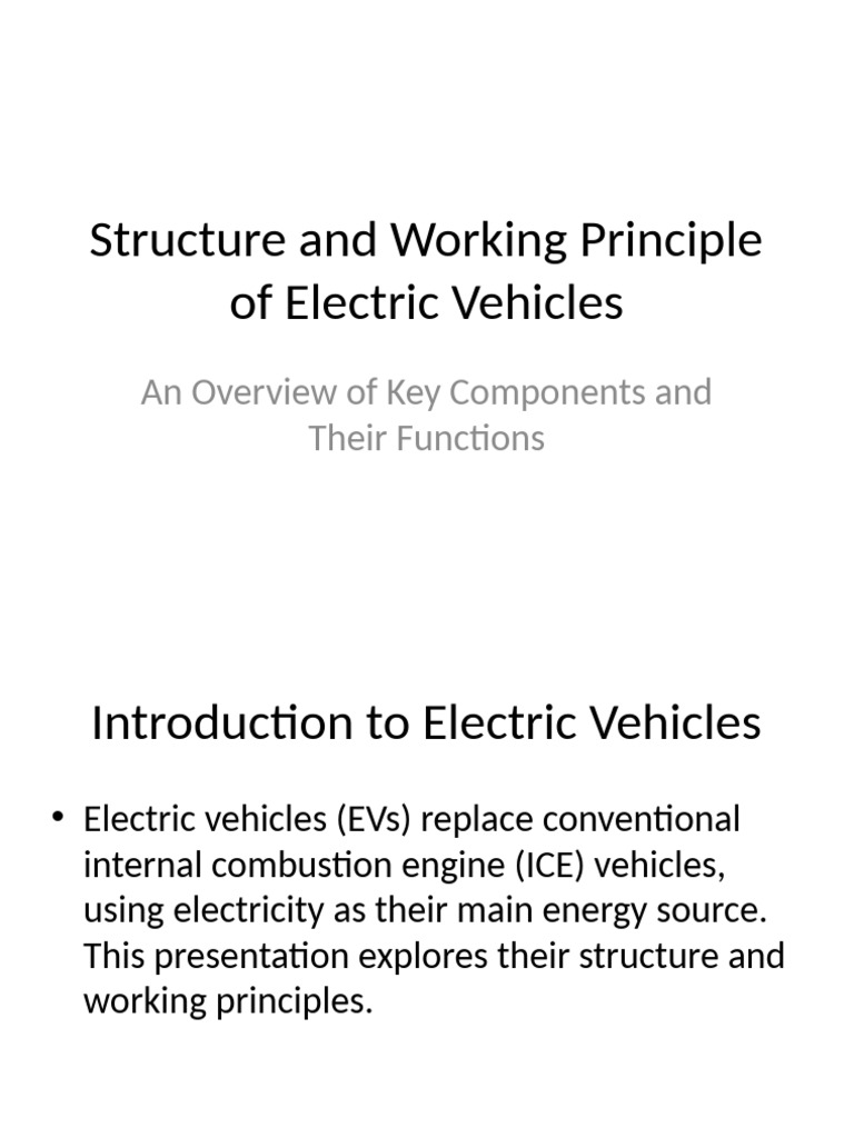 Structure_and_Working_Principle_of_EVs | PDF