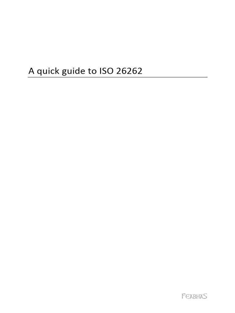 A Quick Guide To ISO 26262 (1) - 0 - 0 | PDF