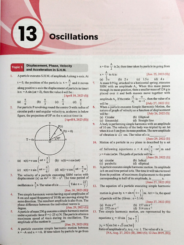 Oscillations Question | PDF