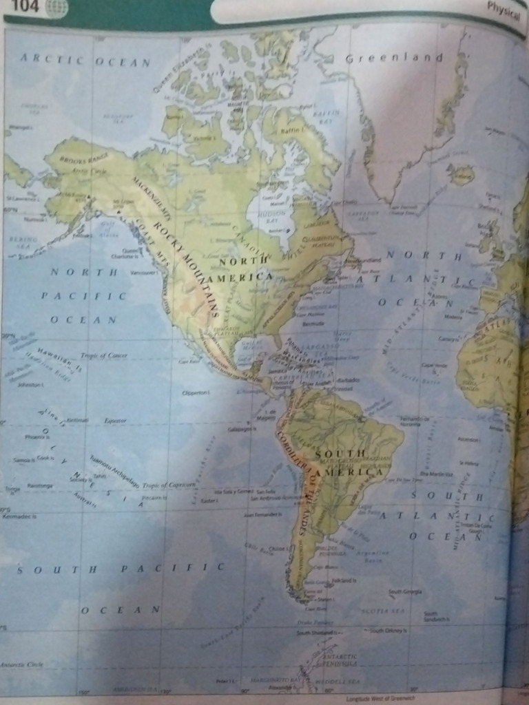 American Map For Icse X | PDF