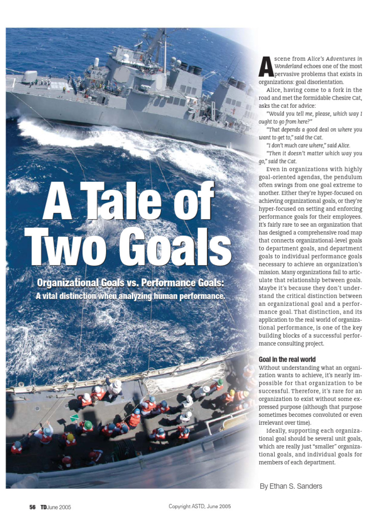 ATD - Improving Human Performance A Tale of Two Goals | PDF | Goal ...