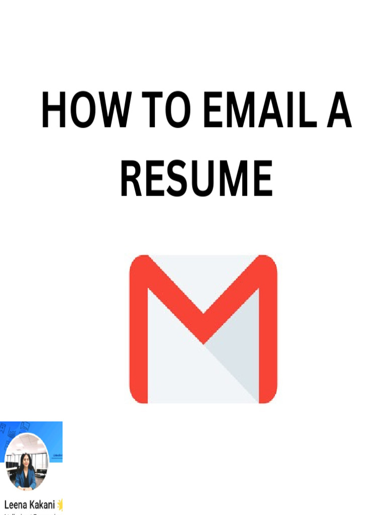 How To Email Resume | PDF