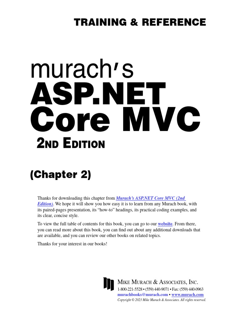 MVC2 CH 02 | PDF | Internet Information Services | C Sharp (Programming ...