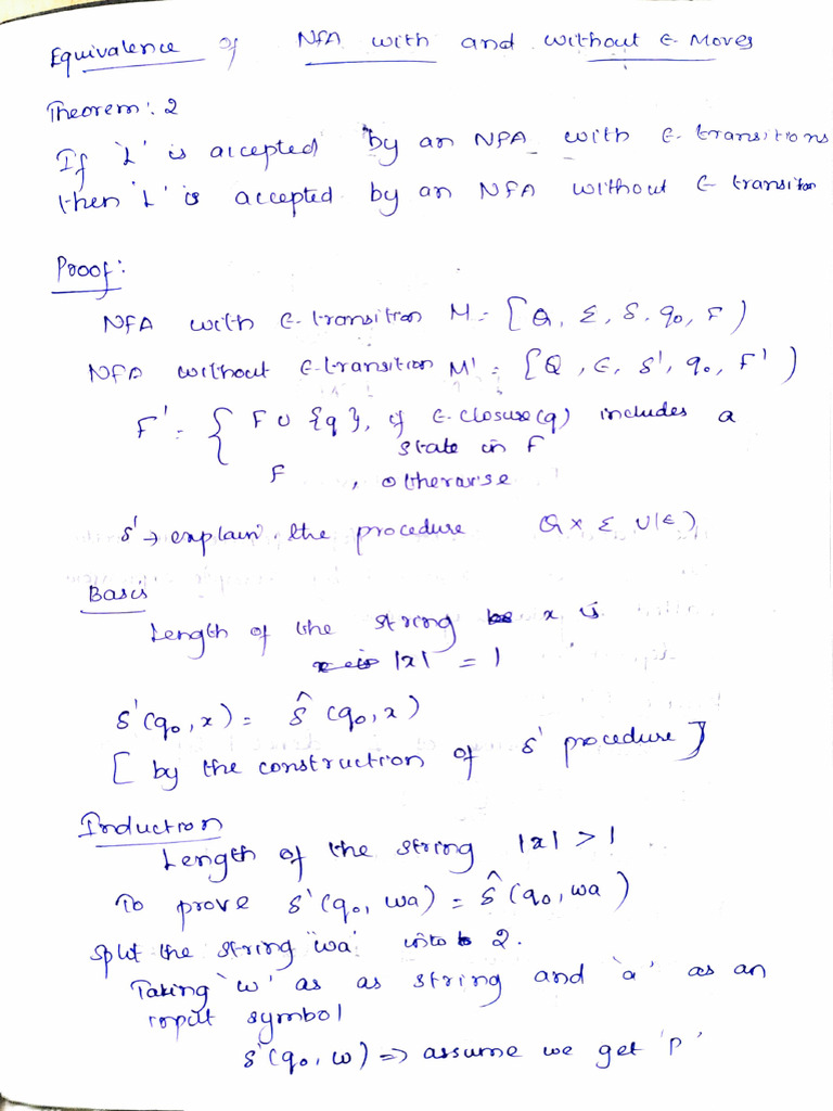 Automato theorems CAT 1 | PDF