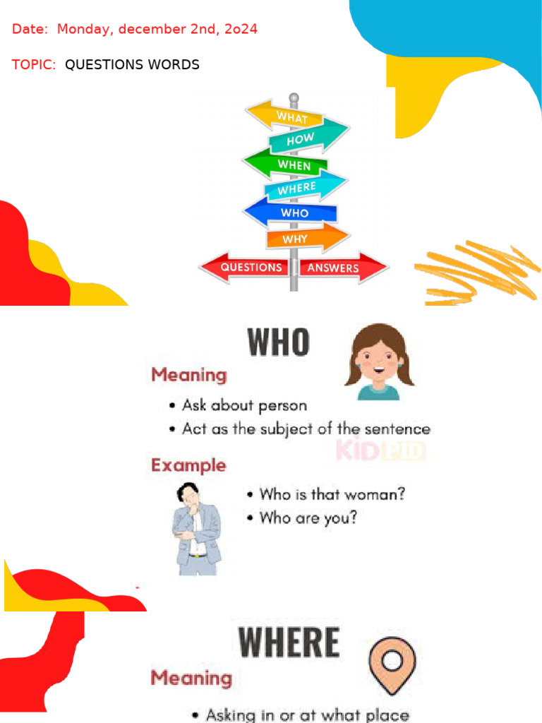 Questions Words | PDF