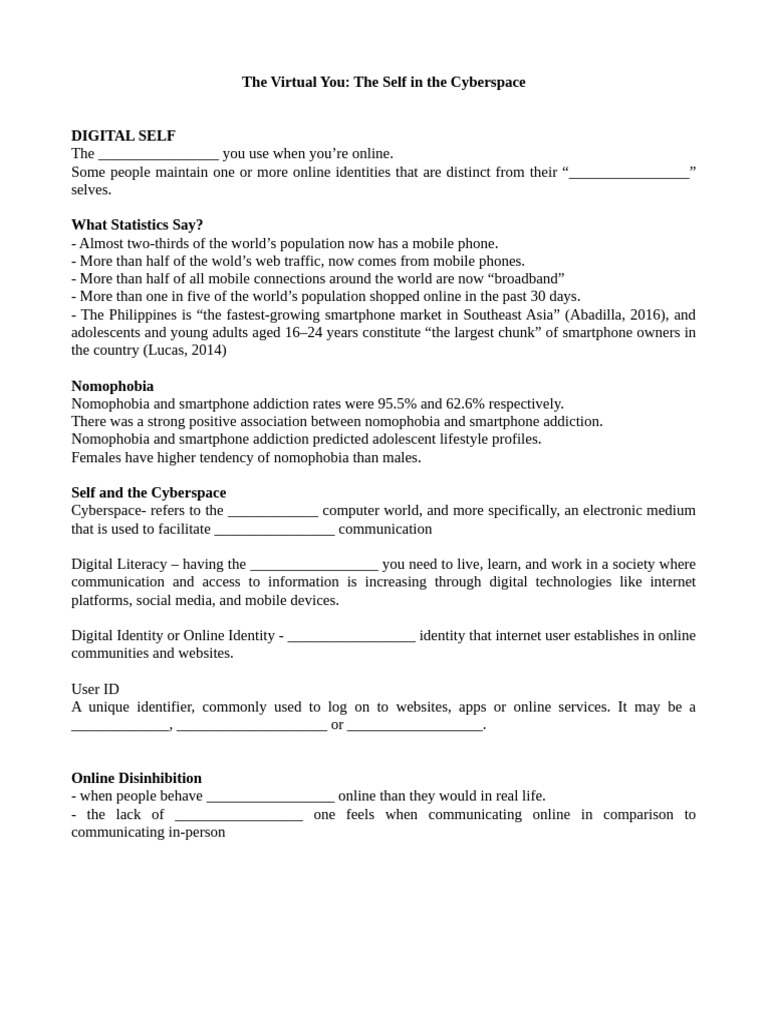 Module Digital Self | PDF | Smartphone | Psychology