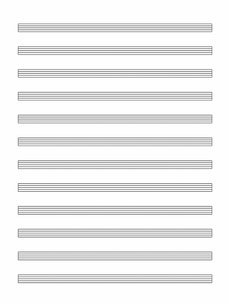 Pentagramma Vuoto Senza Chiave | PDF