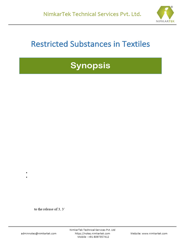 Preventive Actions For RSL Failures | PDF | Chemical Substances