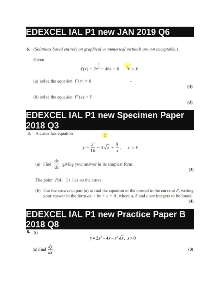 Chapter 8 Differentiation | PDF