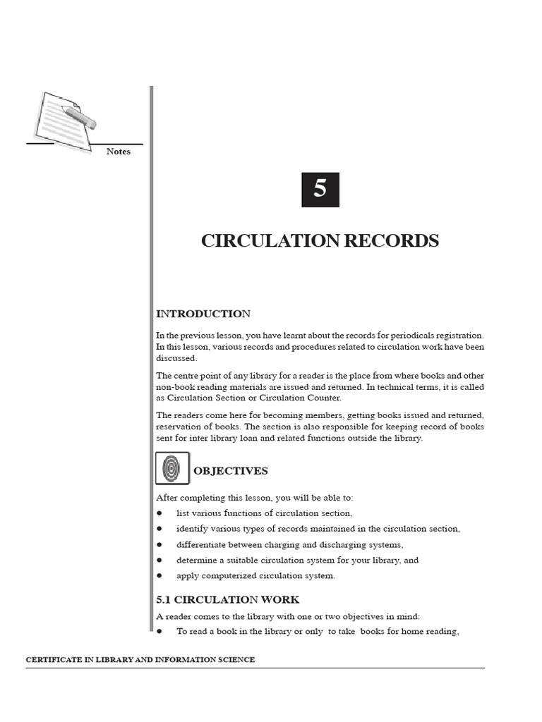 Library Circulation Procedures | PDF | Libraries | Books