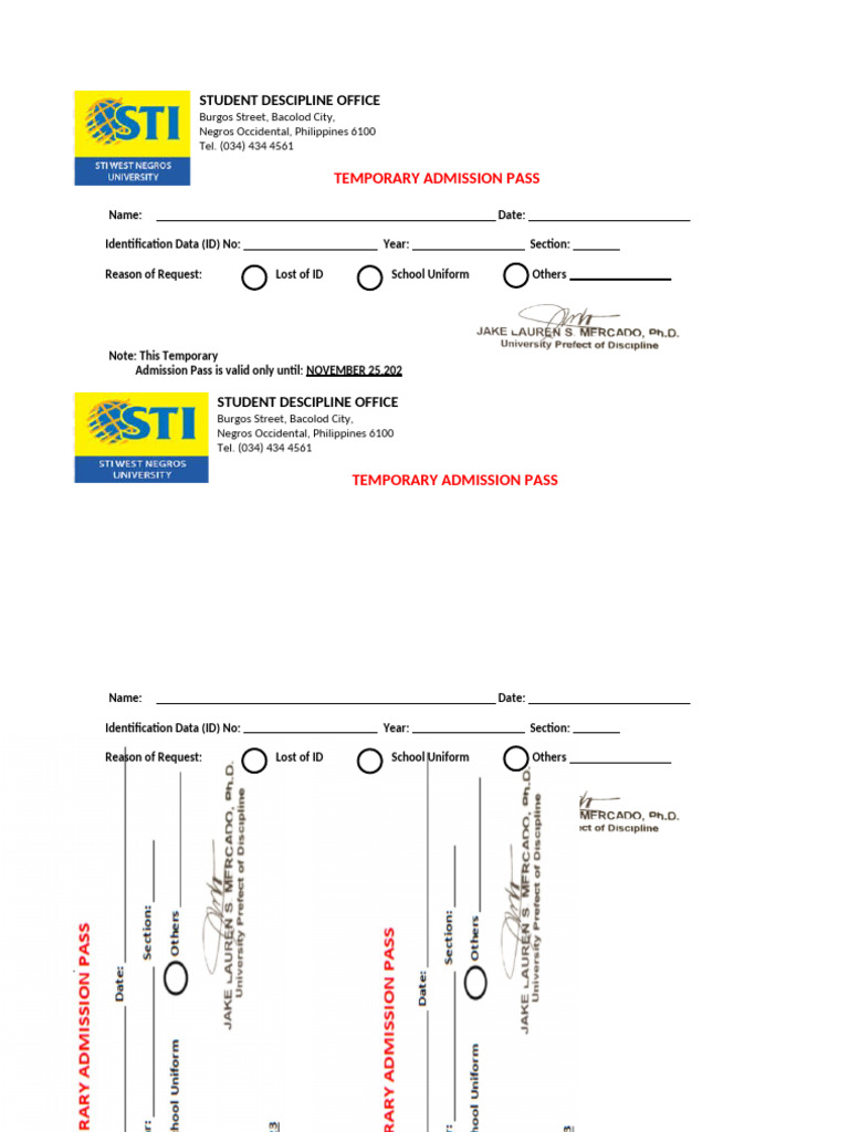Student Descipline Office | PDF