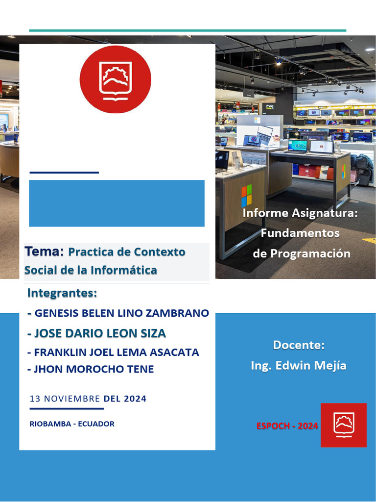 Taller No.1 - T5 - Practica de Contexto Social de La Informática | PDF