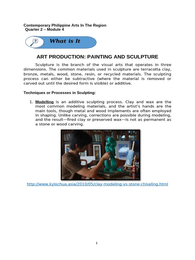 Contemporary Arts Q2 Module 4 | PDF | Wood Carving | Paintings