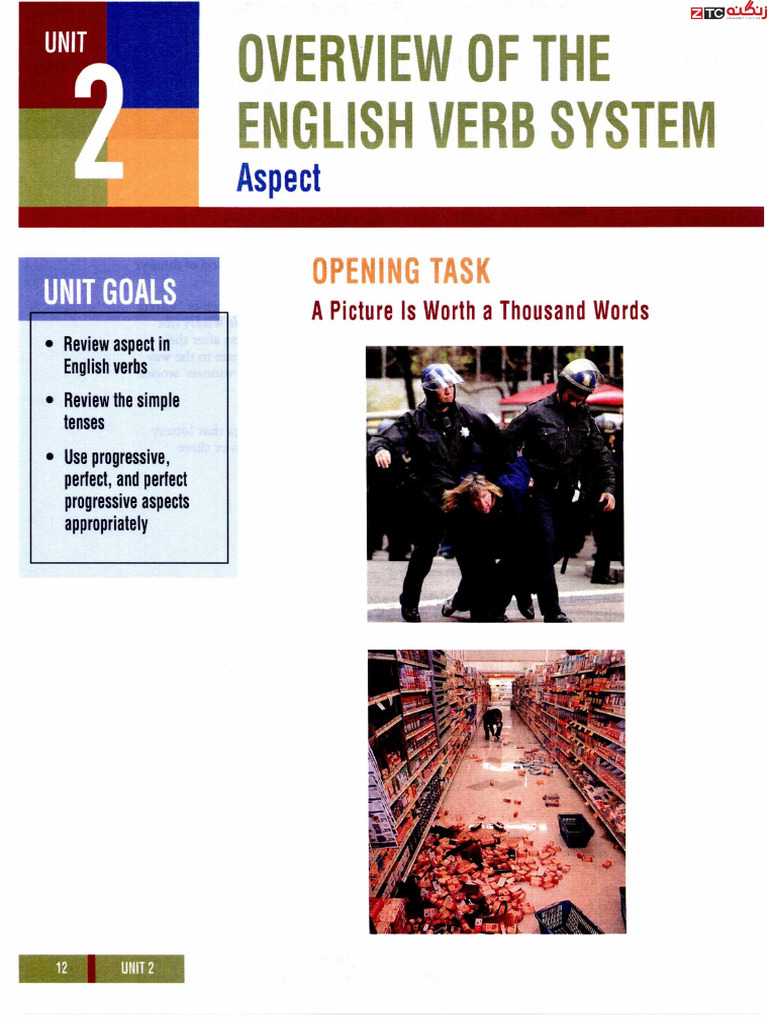 Unit 2_ Time frame & Aspect_Larsen Freeman_Grammar_Dimensions | PDF