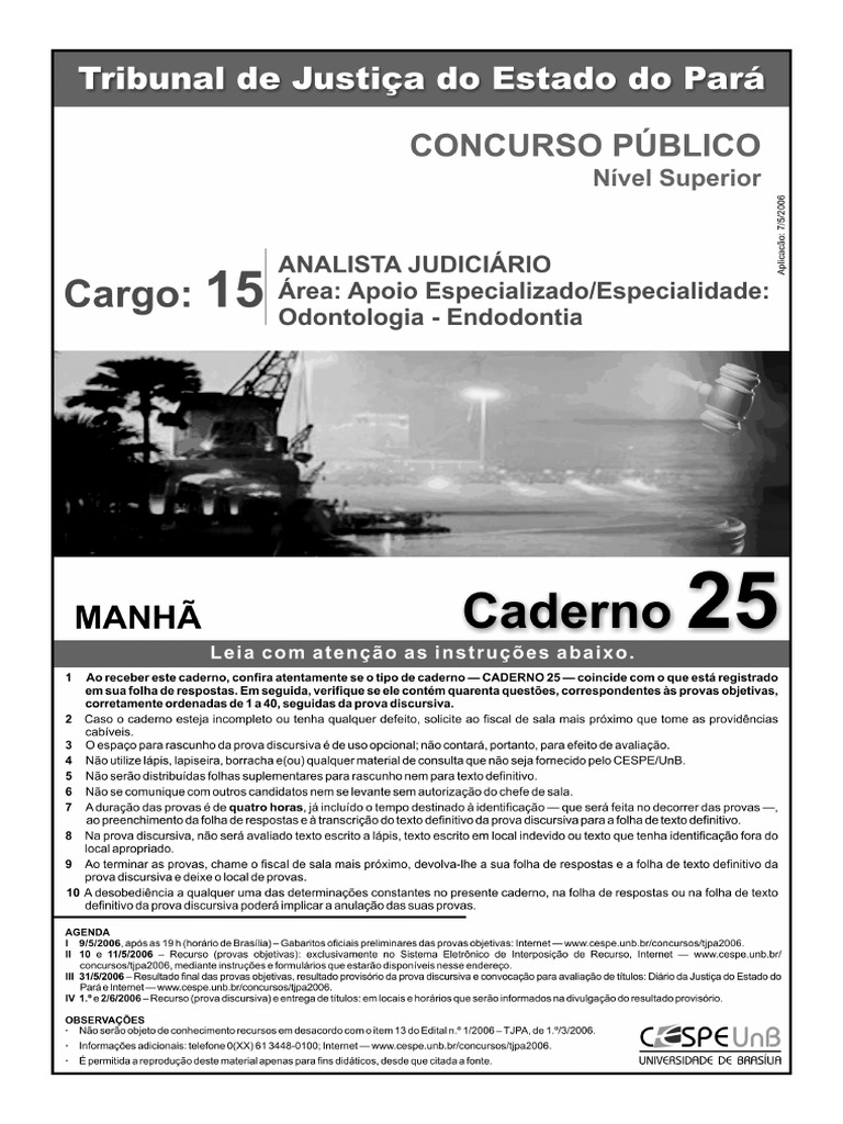 Tjpa Cargo 15 Caderno 25 | PDF