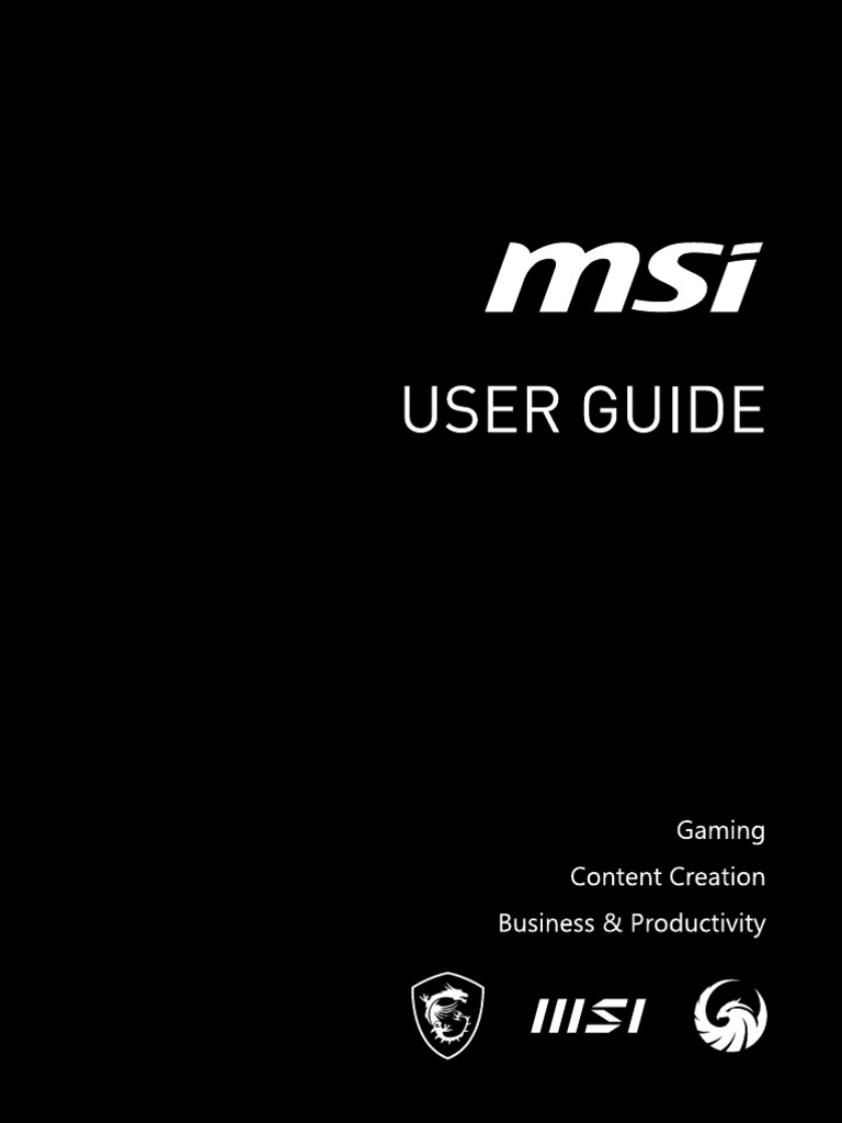 MSI Guía Del Usuario | PDF | USB | Windows 10